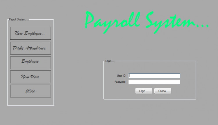 Payroll System in Vb.net with MS Access | SourceCodester